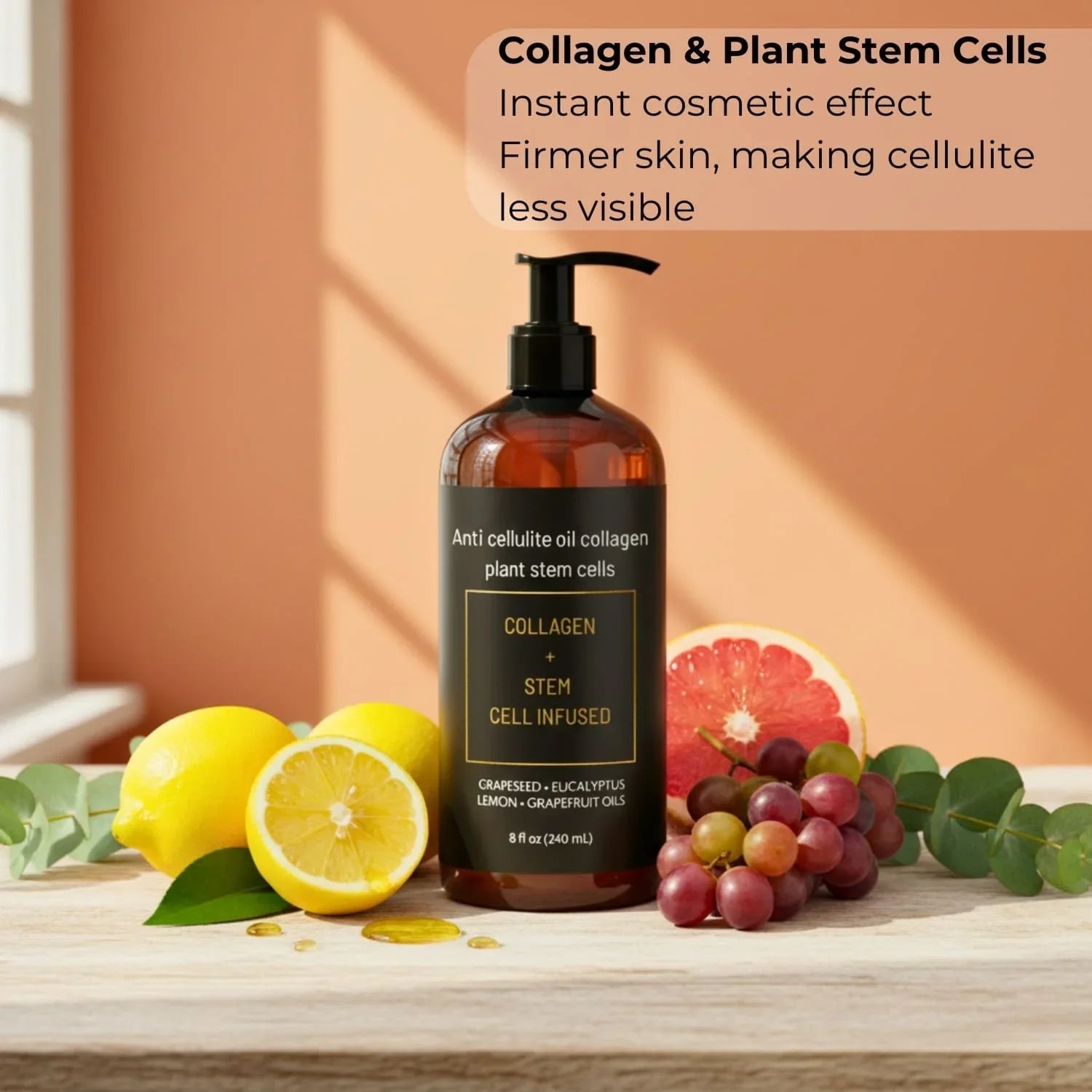 Anti cellulite oil collagen plant stem cells 2 .0 – firaa.store